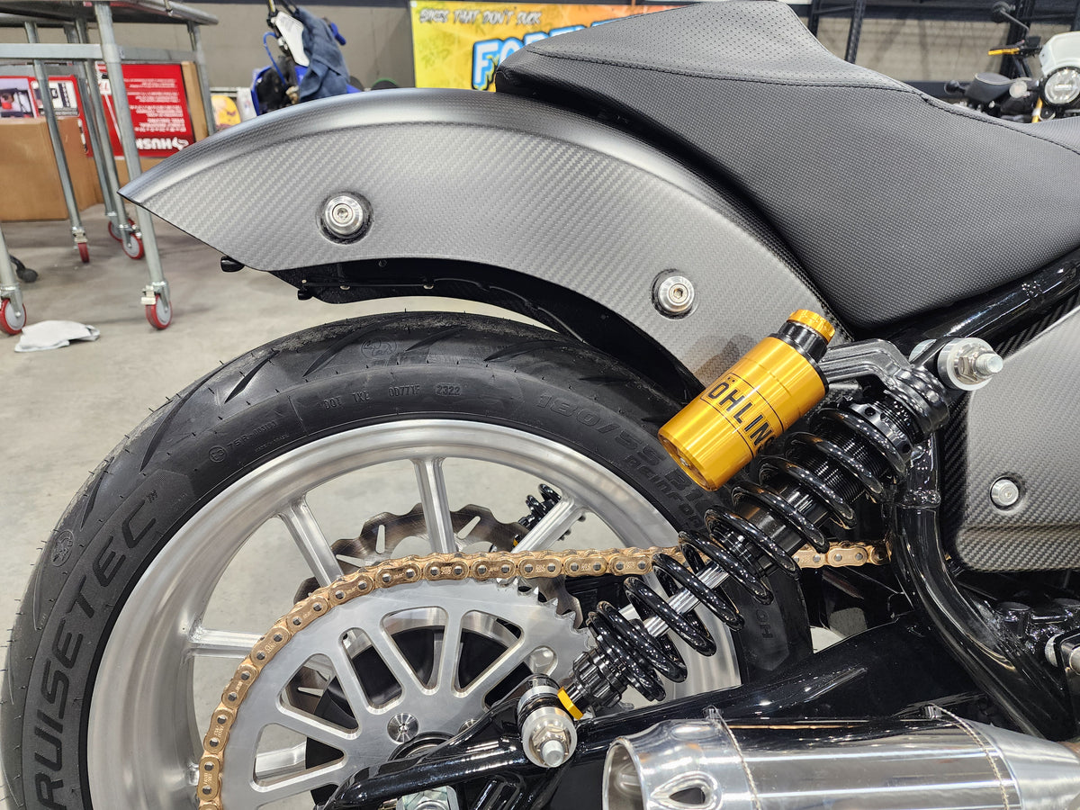 Forever Rad Edition Carbon Fiber Chopped Rear Fender For Indian Sport ...