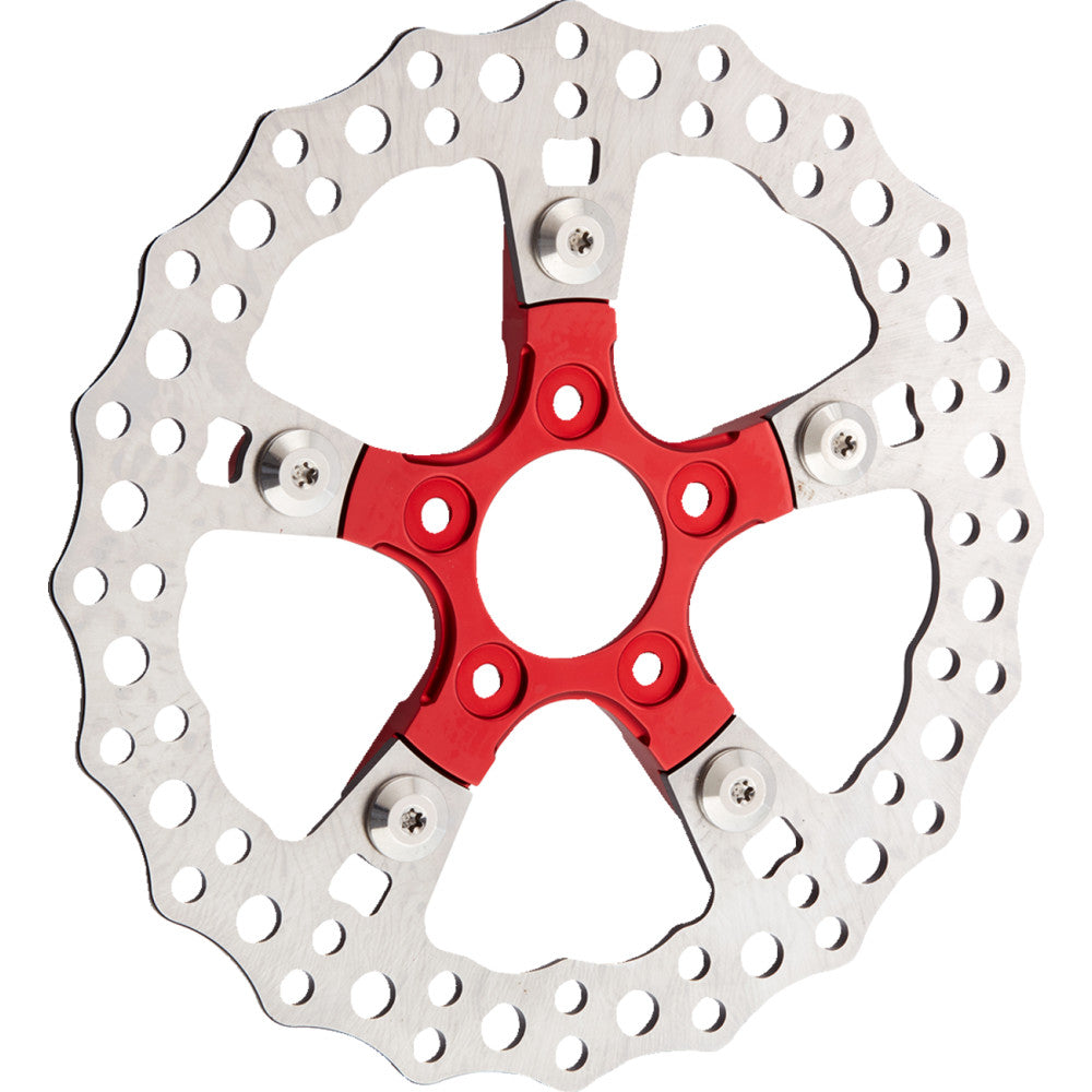 Arlen Ness Rotor Mount - Ness Wheel - Red | Forever Rad