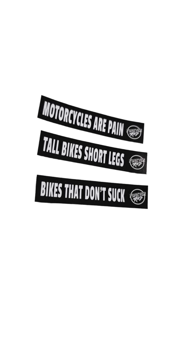 Forever Rad Biker Slap Stickers | Forever Rad
