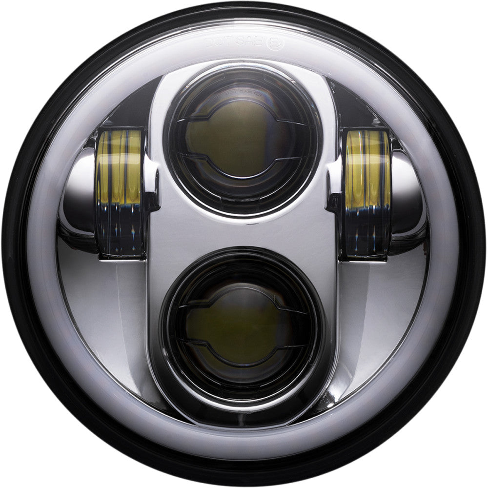 Custom Dynamics Headlight - Chrome - For: Harley Davidson - Dyna, Fxr ...