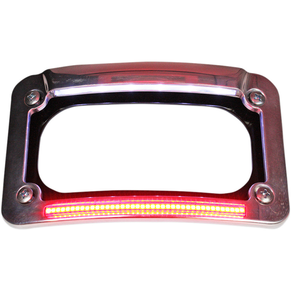 Custom Dynamics Dual-LED License Place Frame - Indian - Chrome - For ...