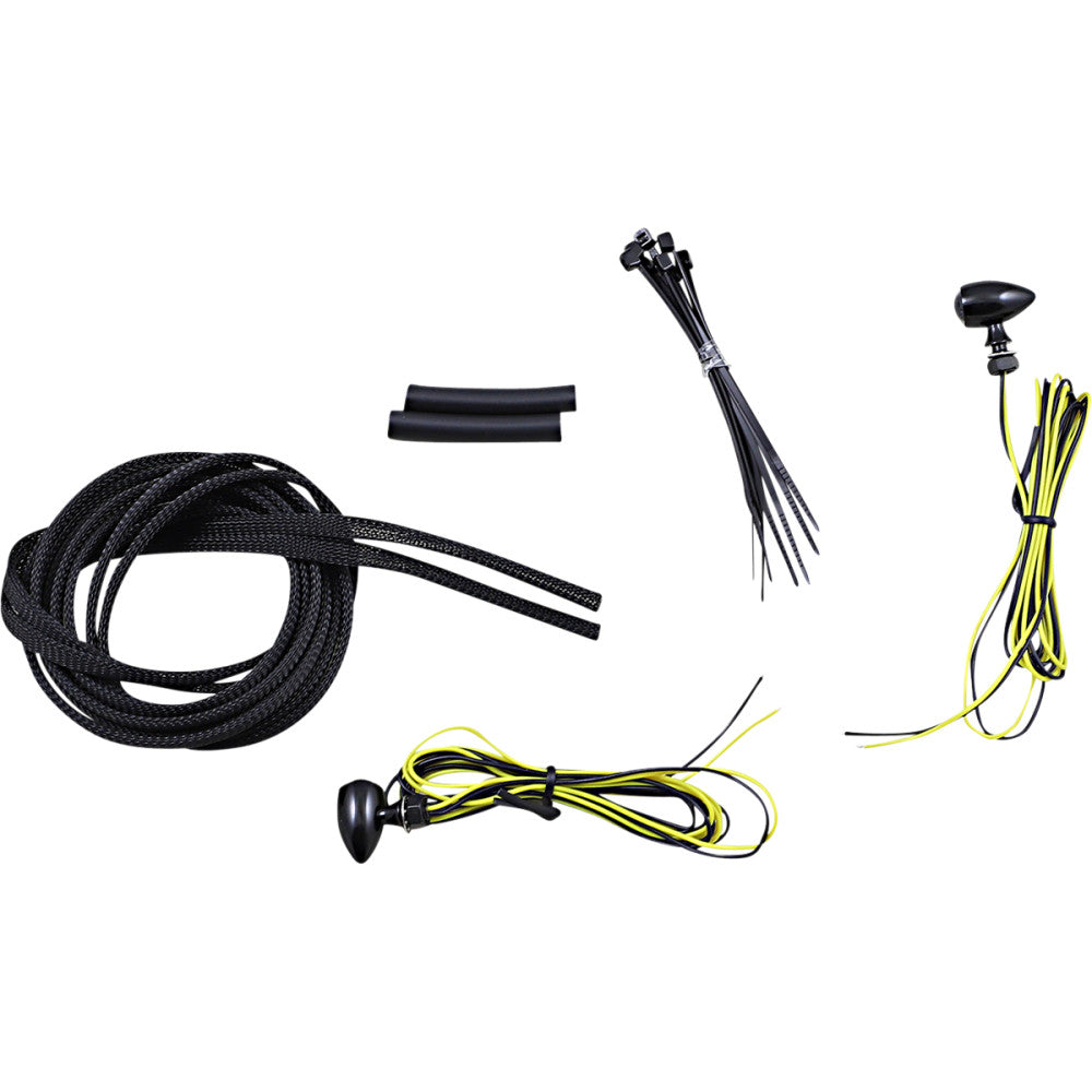 Custom Dynamics Micro Turn Signals - Amber - Black - For: Harley ...