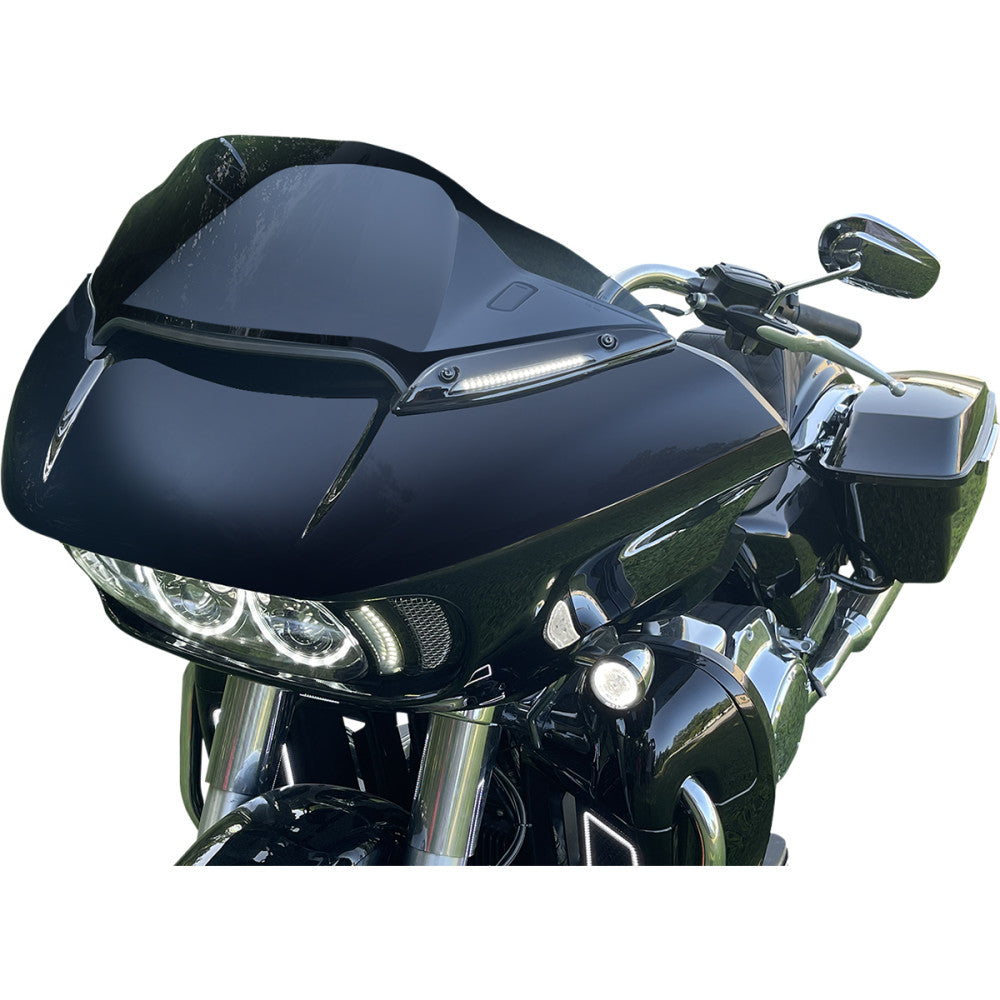 Custom Dynamics Windshield Trim - Black - For: Harley Davidson - Dyna ...