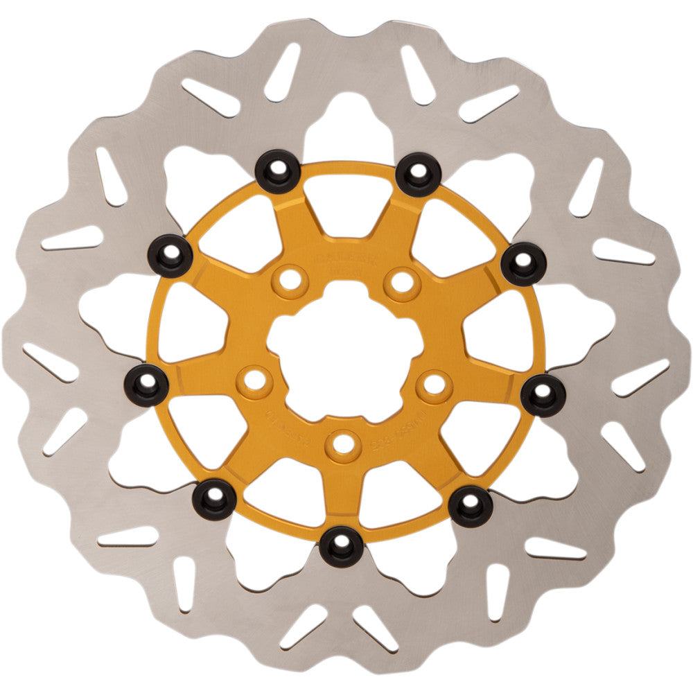 Galfer Front Wave Rotor - Gold Center - For: Harley Davidson - Fxr ...