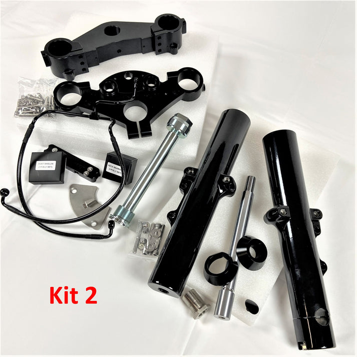 Geezer 49mm Triple-Tree, Fork-Slider Kit For 2013 And Earlier Harley ...