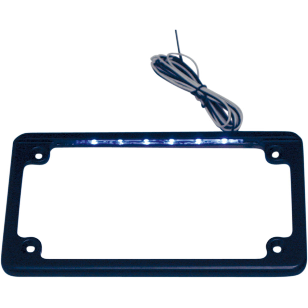 Custom Dynamics LED License Plate Frame - Black | Forever Rad | Custom ...