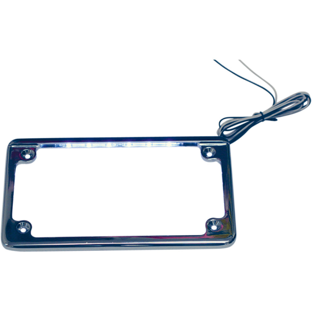 Custom Dynamics LED License Plate Frame - Chrome - For: Harley Davidson ...