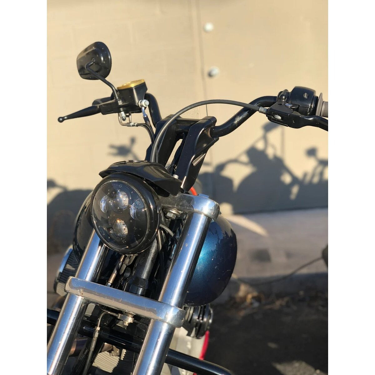 Kruesi Originals Black Headlight Relocation Kit for 1991-2017 Harley ...