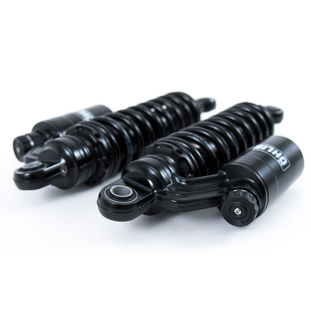 Ohlins HD 763 Blackline Twin 12" Shocks for 1990-2017 Harley Dyna ...